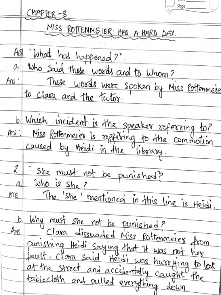 Miss Rottenmeier's Dilemma Explained | PDF