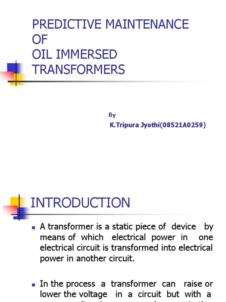 Predictive Maintenance for Transformers | PDF | Transformer | Thermography