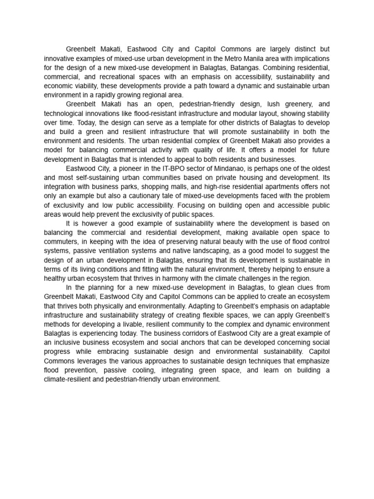 Local Case Study Synthesis | PDF | Sustainability | Sustainable Design