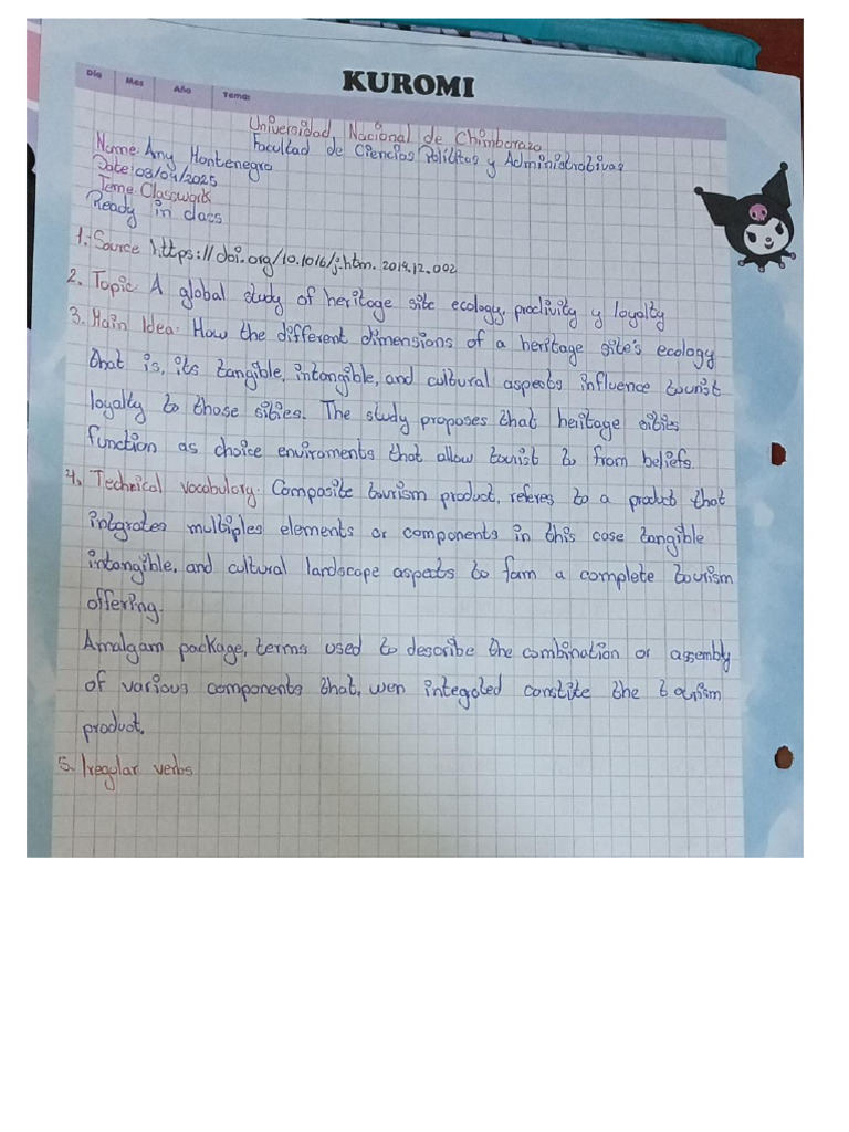 Speaking Project Exploring Ecuador's Monuments - Montenegro - Amy | PDF