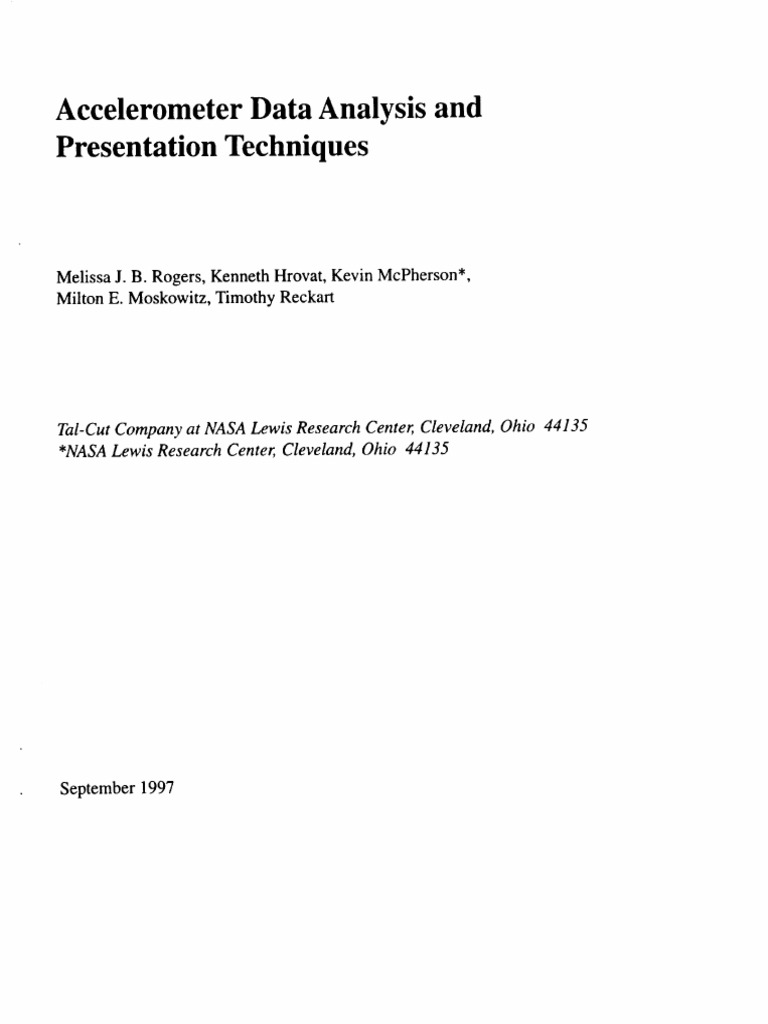 Accelerometer Data Analysis and Presentation Techniques | PDF | Spectral Density | Signal Processing