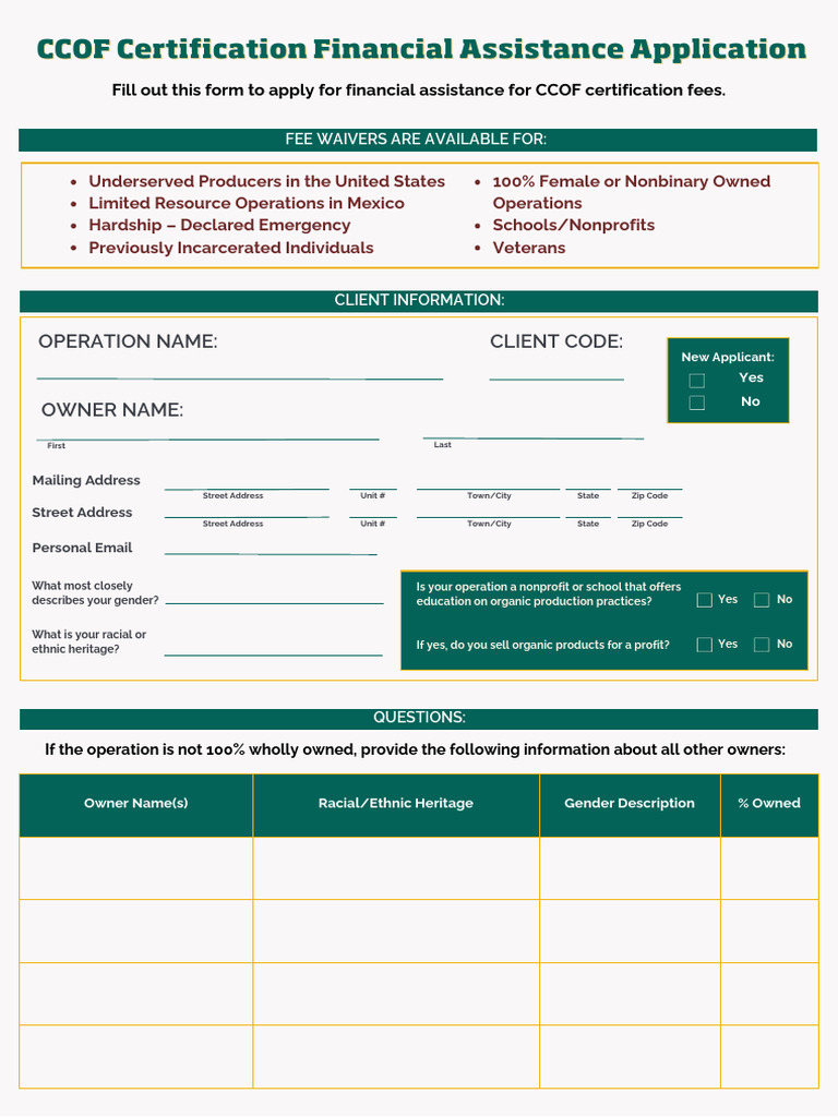 Financial Assistance Questionnaire v7 | PDF | Taxes