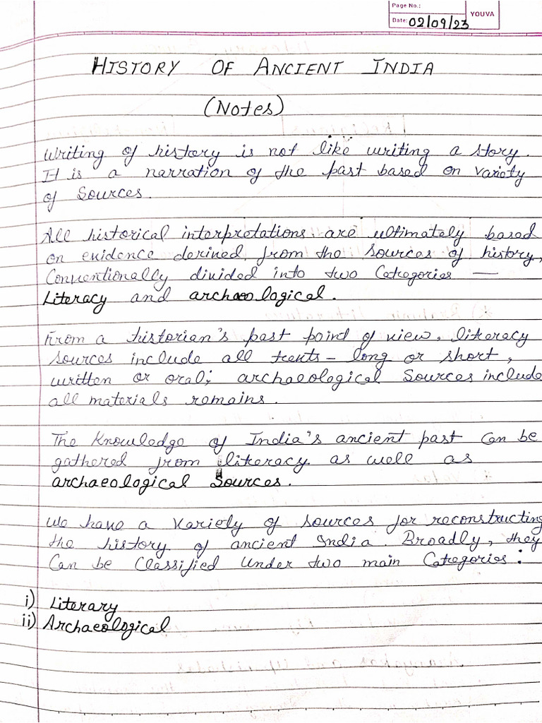 History of Ancient India Notes | PDF
