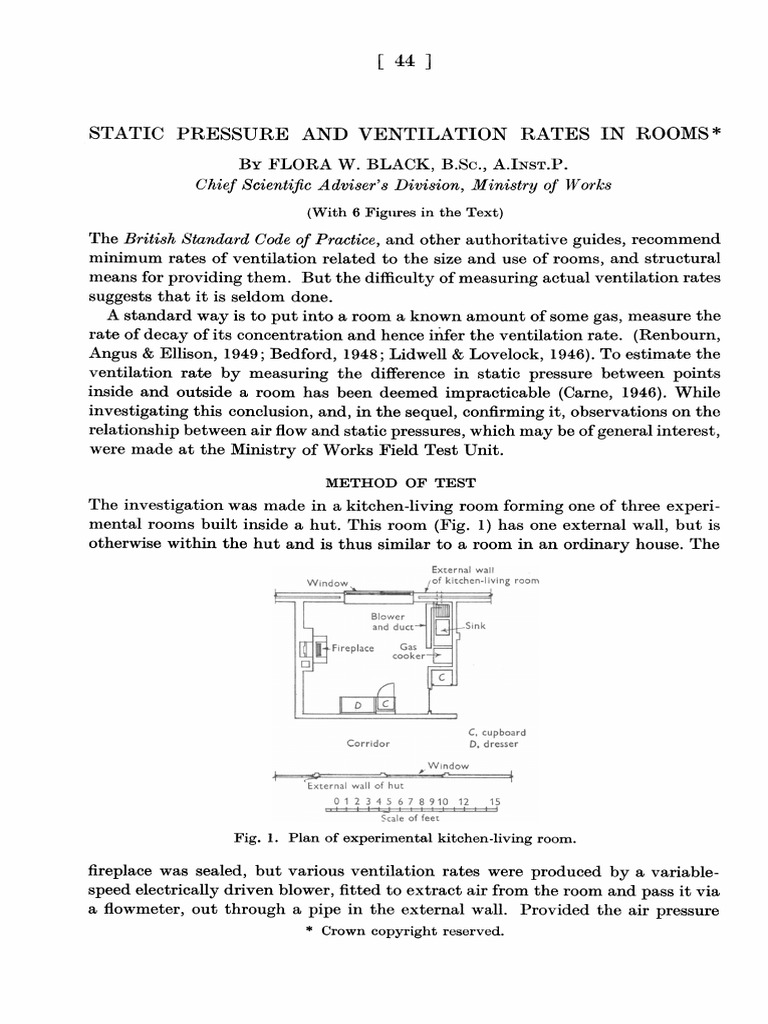 Black Static Pressure Ventilation in Rooms Jhyg00170-0053 | PDF | Flow ...