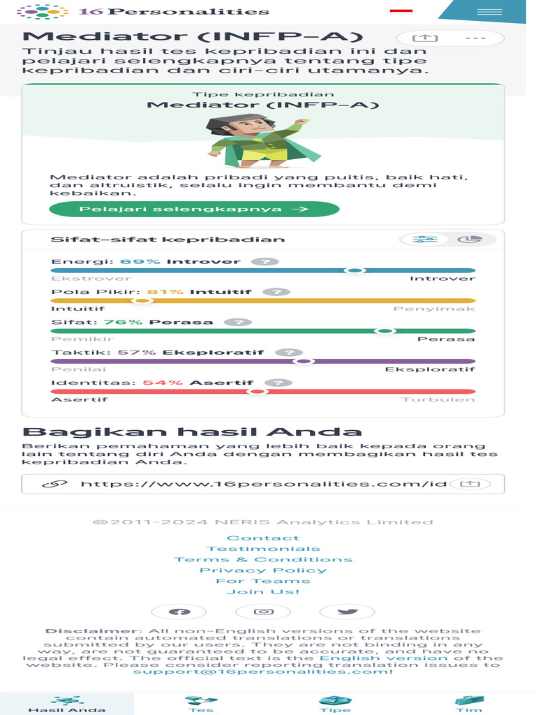 Mediator (INFP-A) 16personalities | PDF