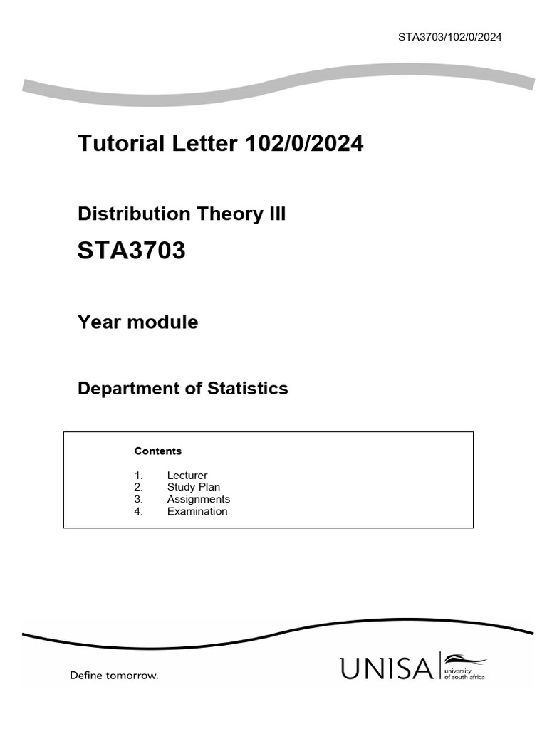 Sta3703 2024 TL 102 0 B | PDF