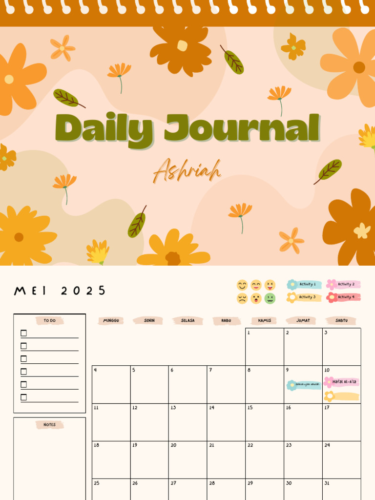 Ivory Playful and Minimalist 2024 Monthly Calendar | PDF