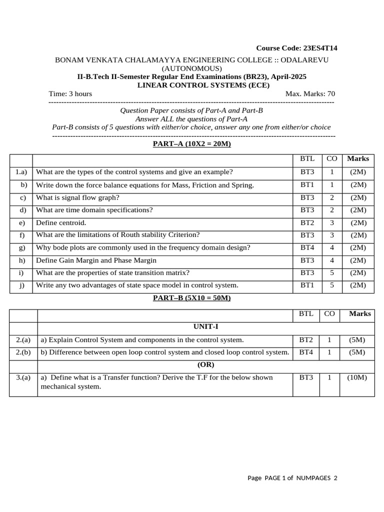 2-2 (BR23) Model Paper Template | PDF | Electronics | Mechanics