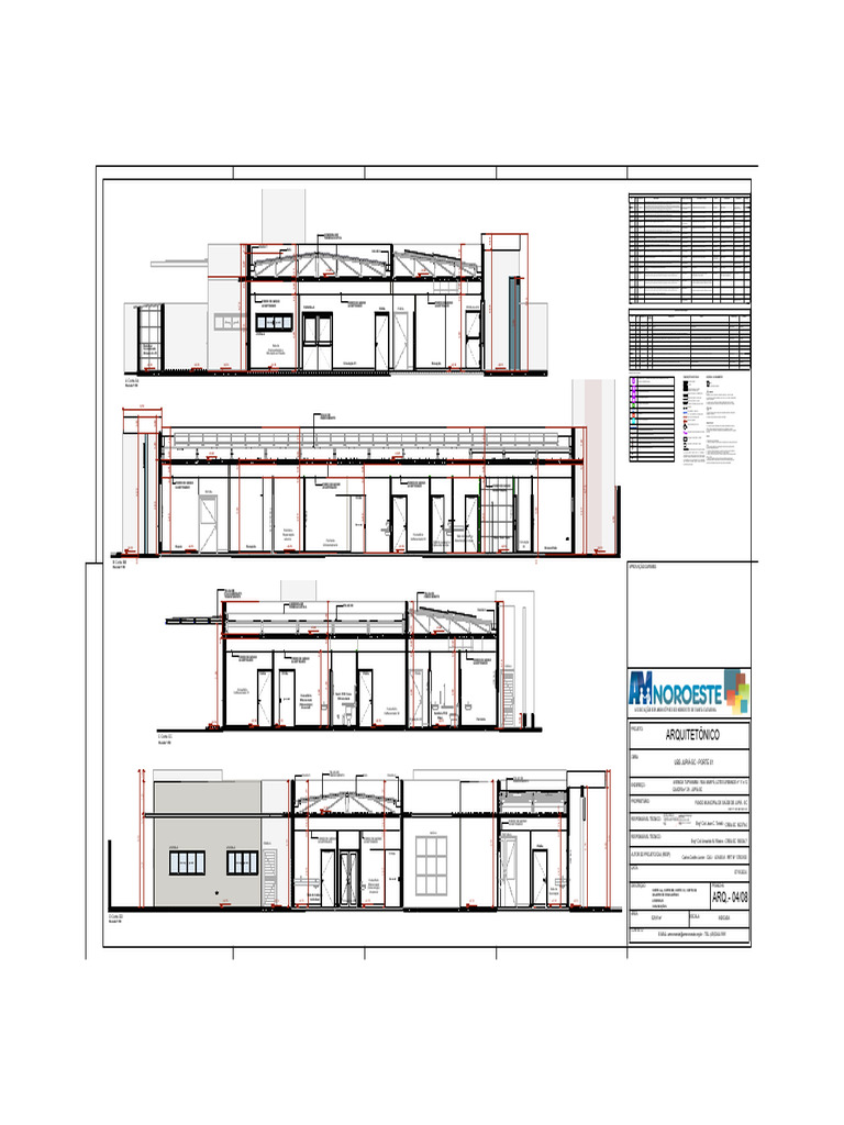 PRANCHA ARQ.04-08 | PDF | Drywall | Esmalte