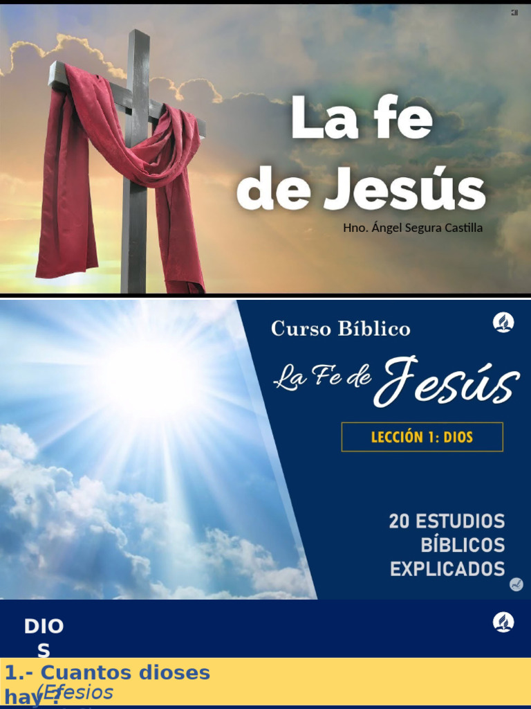 La Fe de Jesus 1 | PDF | Bautismo | Jesús