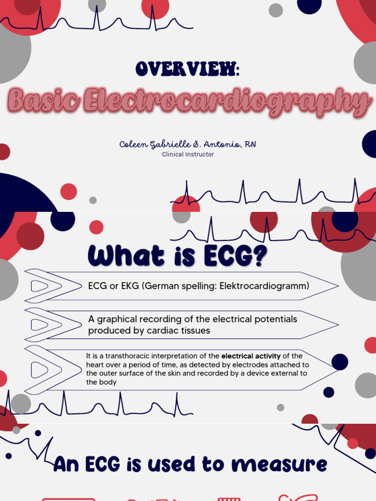 BASIC ECG 2024 PDF - Compressed | PDF | Electrocardiography ...