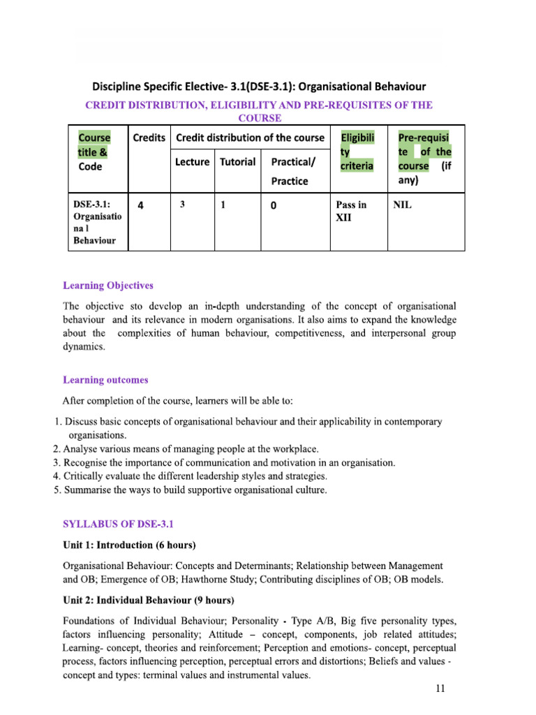 DSE Syllabus | PDF