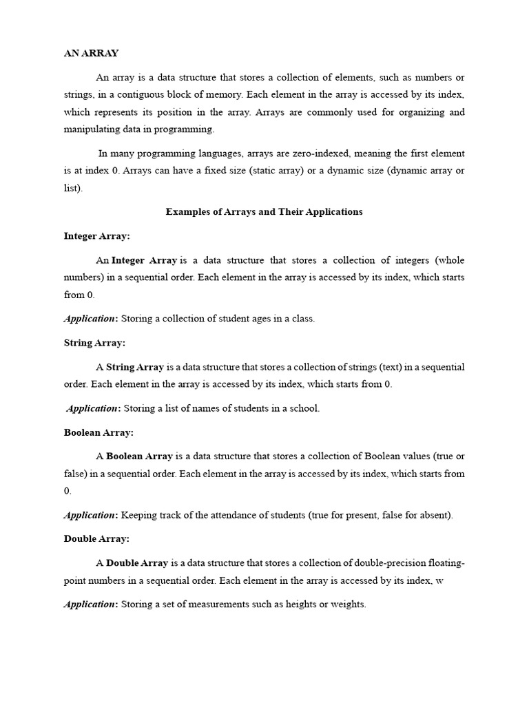 Understanding Arrays and Bitwise Operations | PDF | Boolean Data Type | Time Complexity