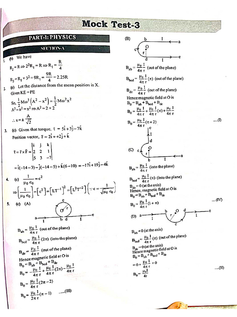 Mock 03 Answer Key | PDF