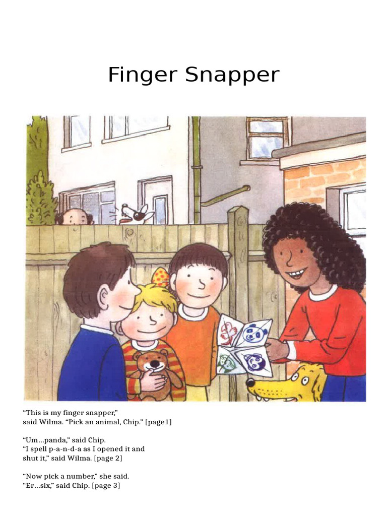 ORT 4-37 Finger Snapper Edited | PDF