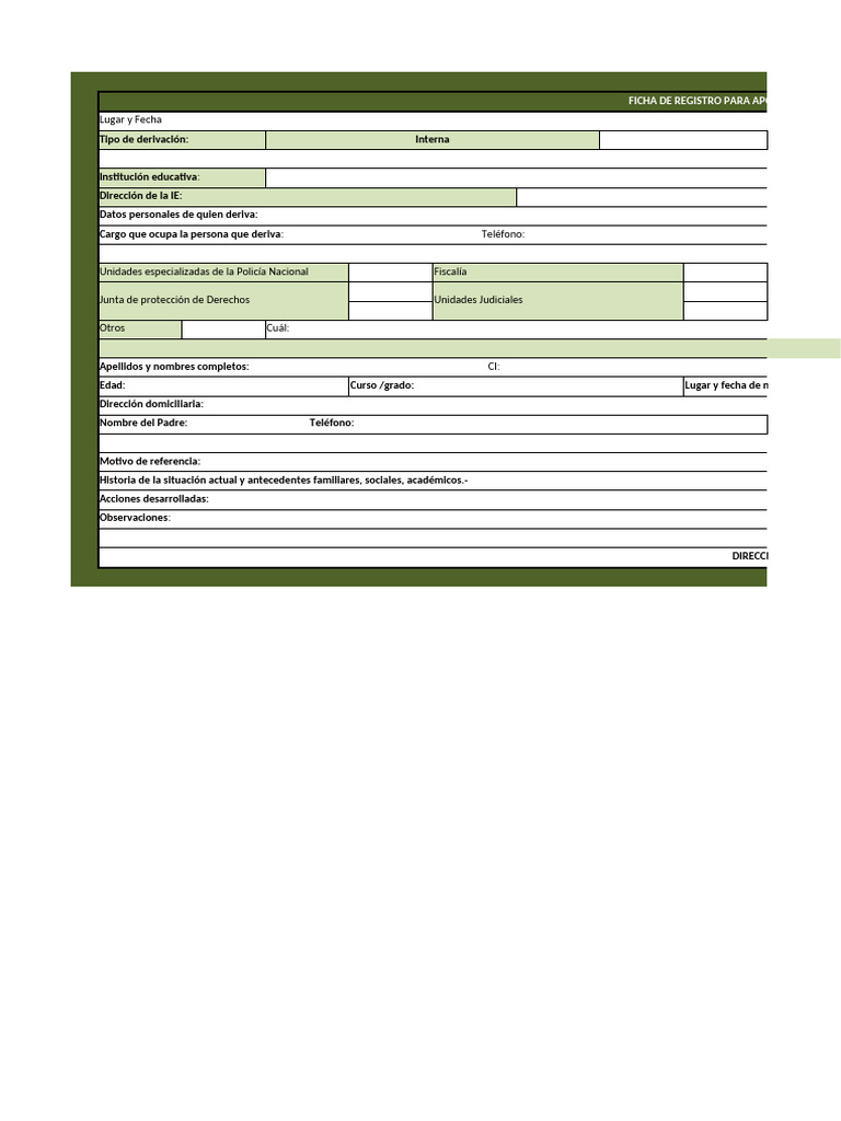 Ficha DECE EvaSE 2023 | PDF