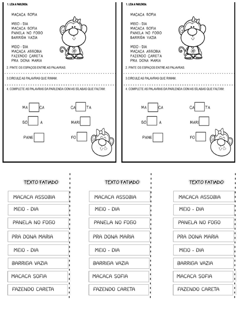 Parlenda Macaca Sofia | PDF