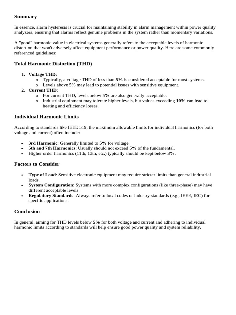 Alarm hysteresis1 | PDF