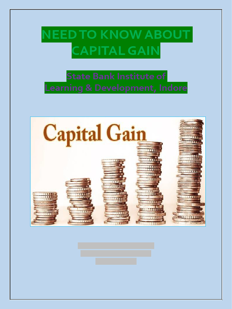 Capital Gain Book Let | PDF | Capital Gain | Capital Gains Tax