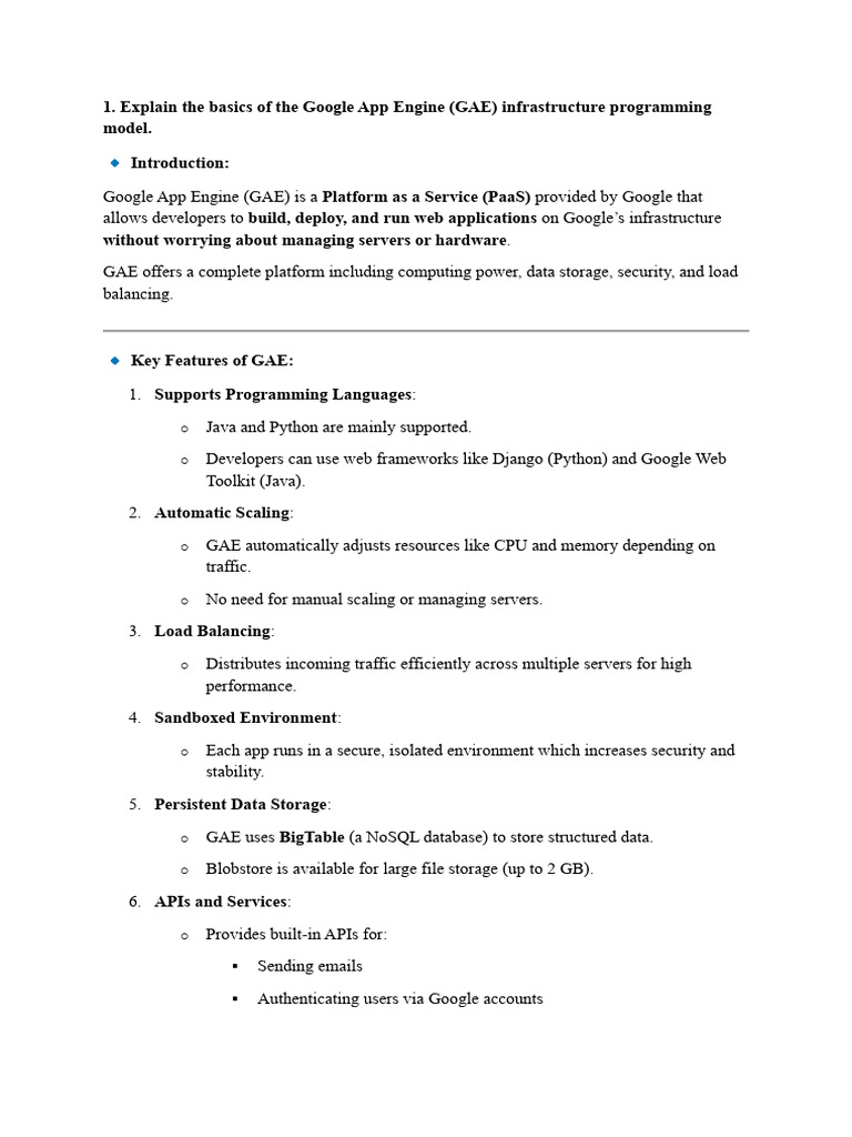 Google App Engine and Google File System | PDF | Software | Information ...