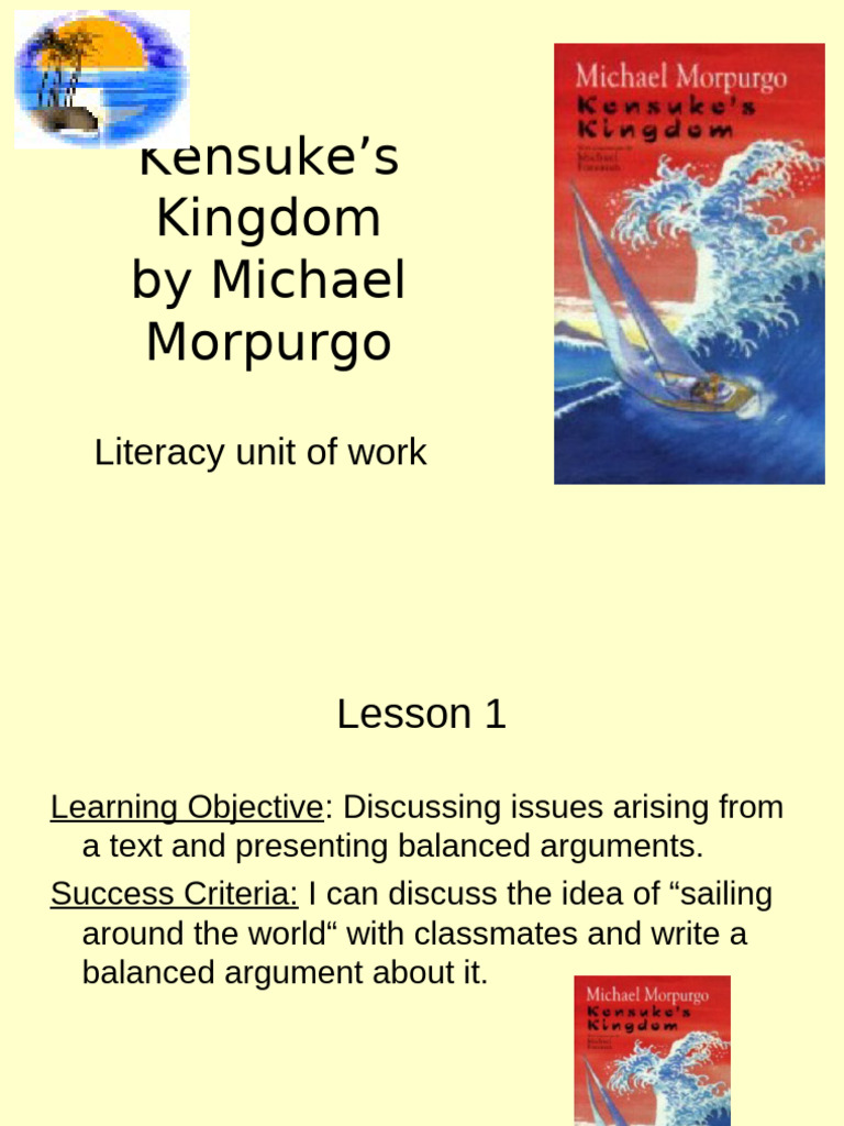 Kensuke's Kingdom Literacy Unit Guide | PDF