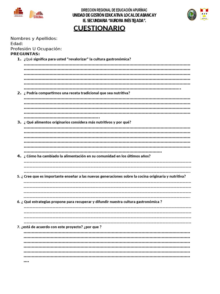 ENTREVISTA - Modelo | PDF