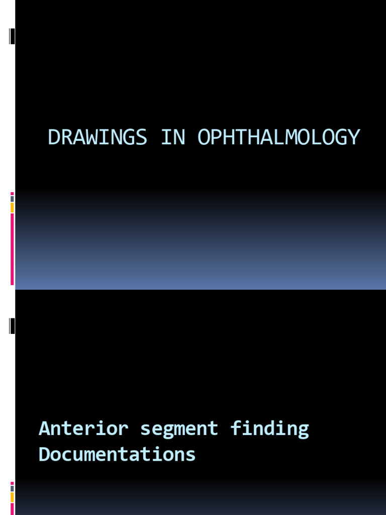 Ophthalmology Drawing Colour Coding Guide | PDF | Retina | Cornea