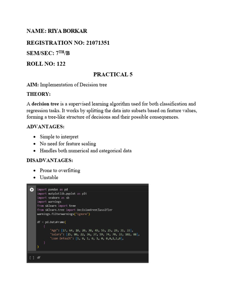 ML Practical 5 | PDF