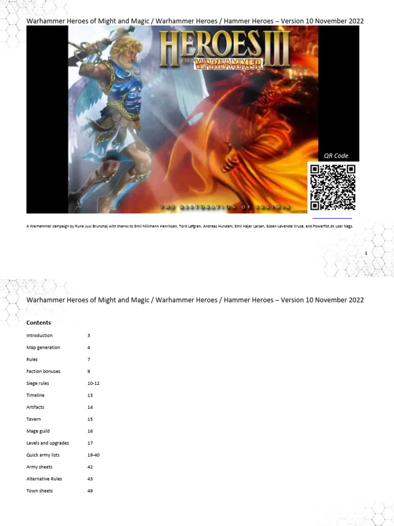 Hammer Heroes - 2022 Nov 10 | PDF | Video Games | Role Playing Games