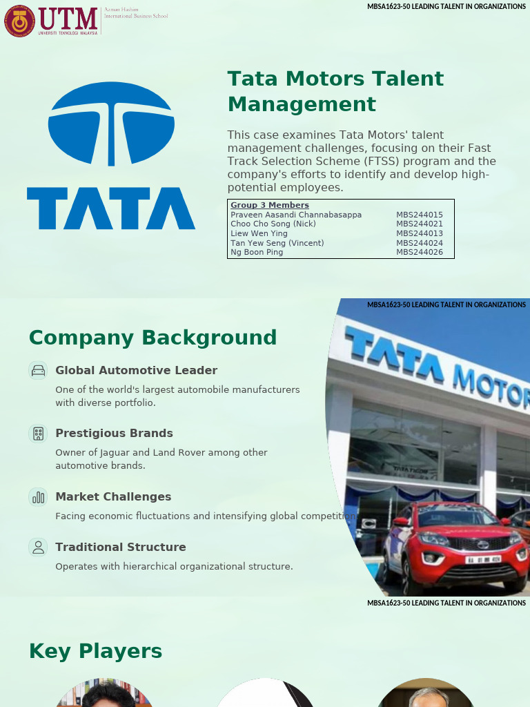 TATA Motors Talent Management | PDF | Performance Indicator | Business