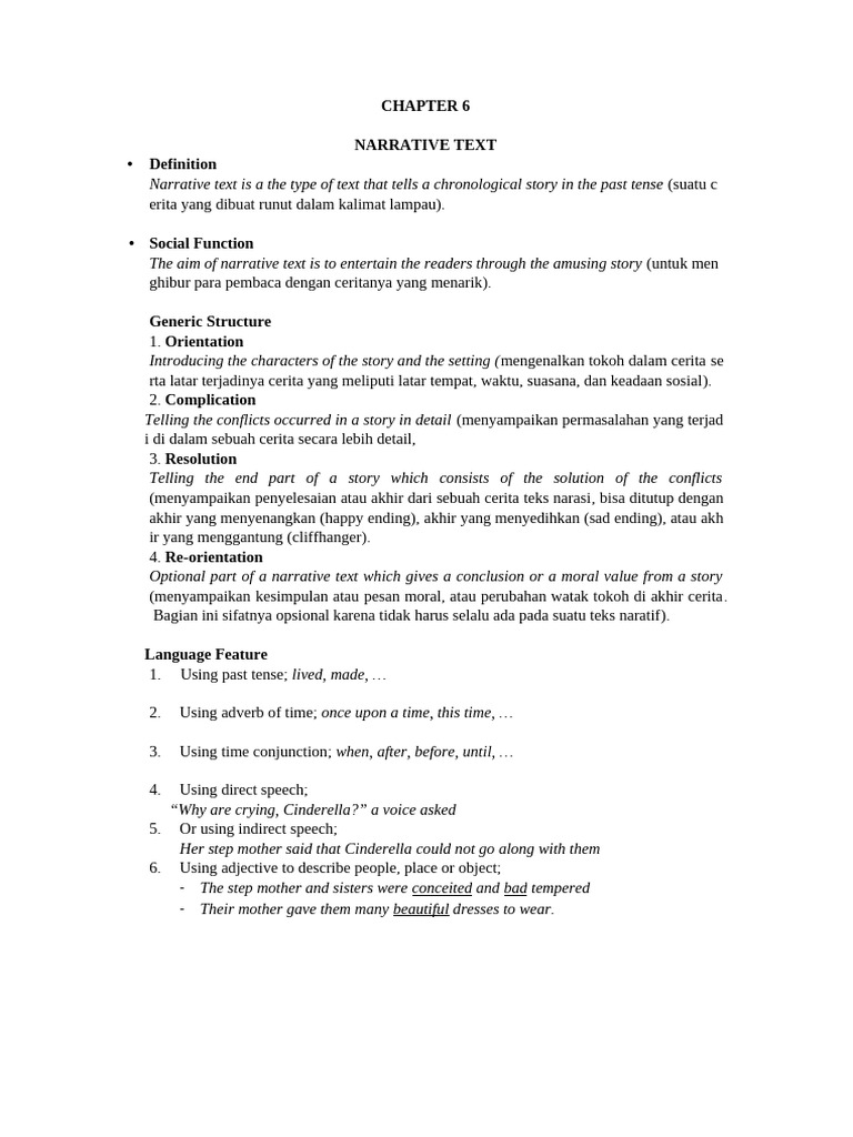 CHAPTER 6 (Narrative Text) | PDF | Cinderella