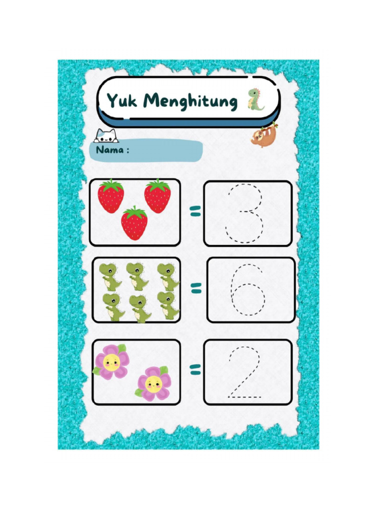 Belajar Menebali Garis | PDF