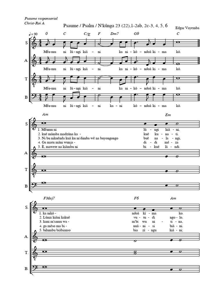 Psaume 23 (22), Christ-Roi A - en Lari | PDF