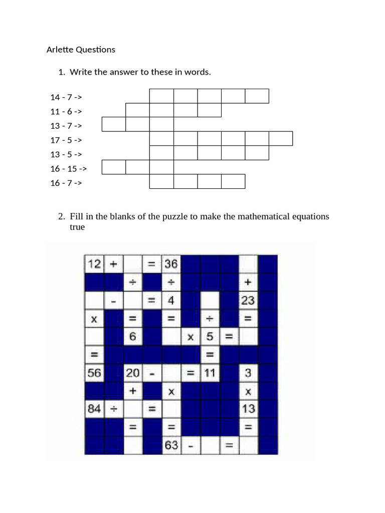 Arlette Questions | PDF