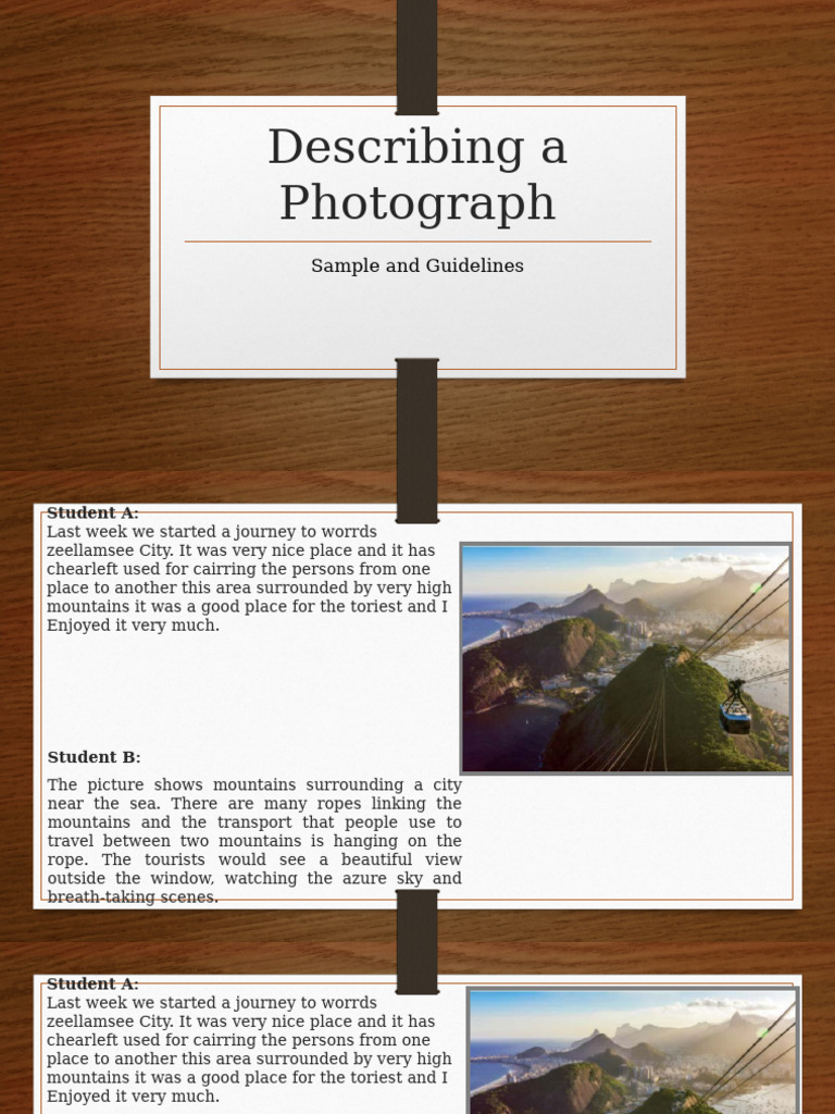 Guidelines for Describing Photographs | PDF | Composition (Visual Arts)
