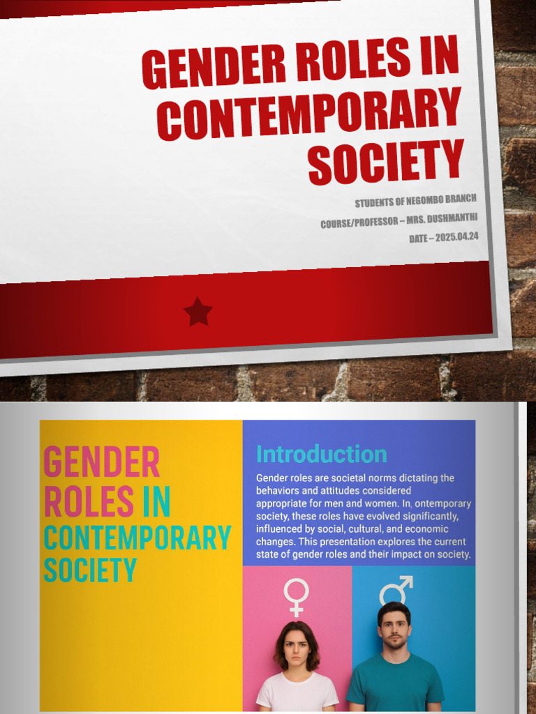 Updated_Gender_Roles_Presentation | PDF | Gender Role | Gender