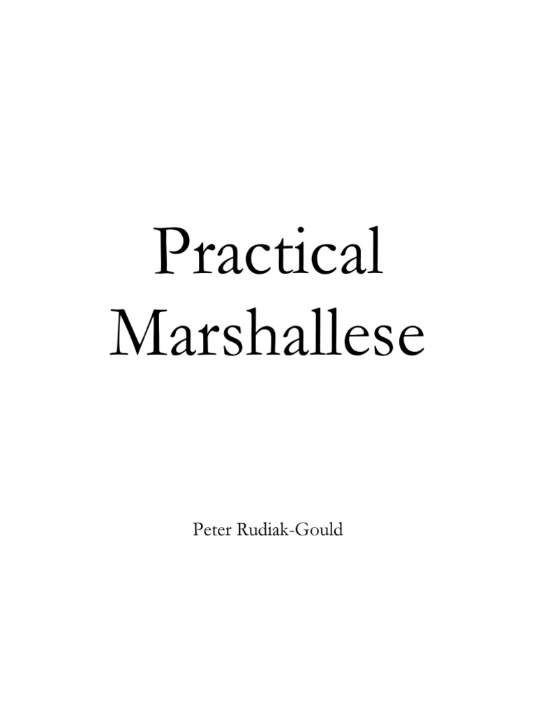 Practical Marshallese | PDF | Grammatical Number | English Language