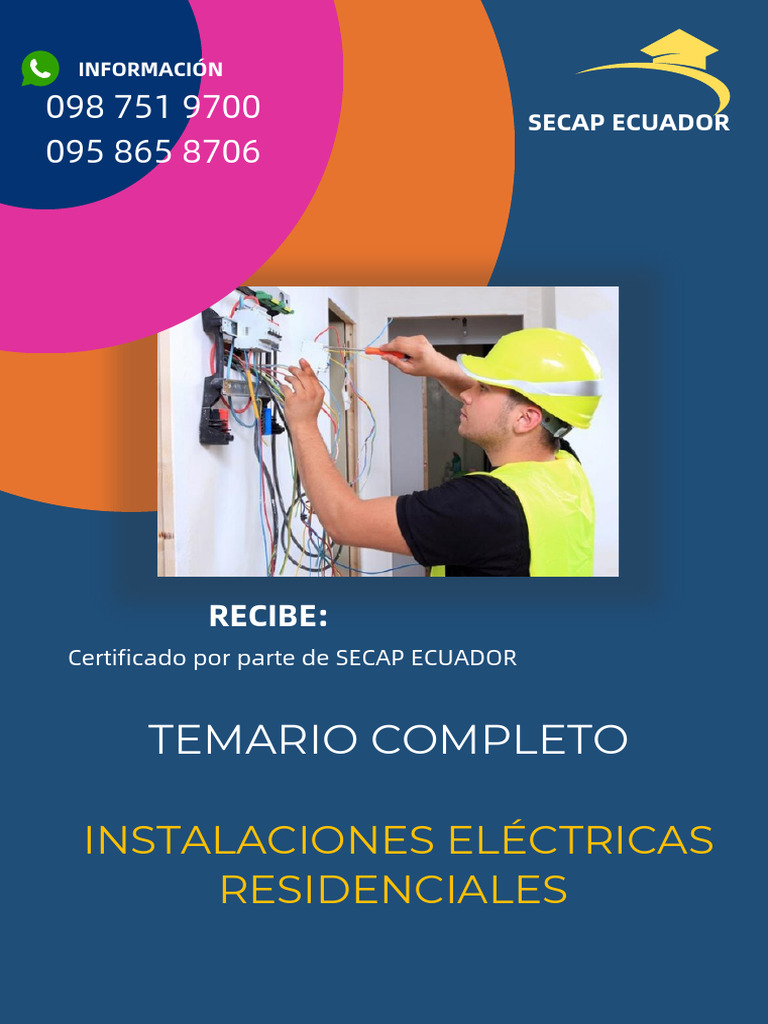 Temario Técnico Eléctrico Secap | PDF | Cableado eléctrico | Ingenieria Eléctrica