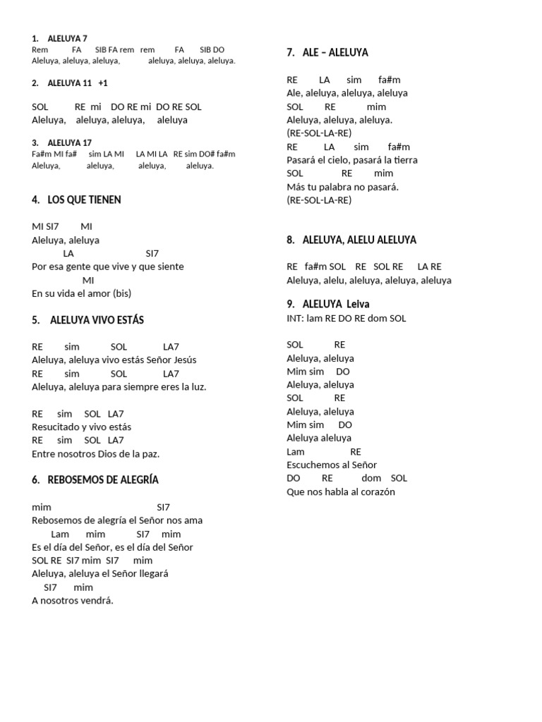 Aleluya | PDF