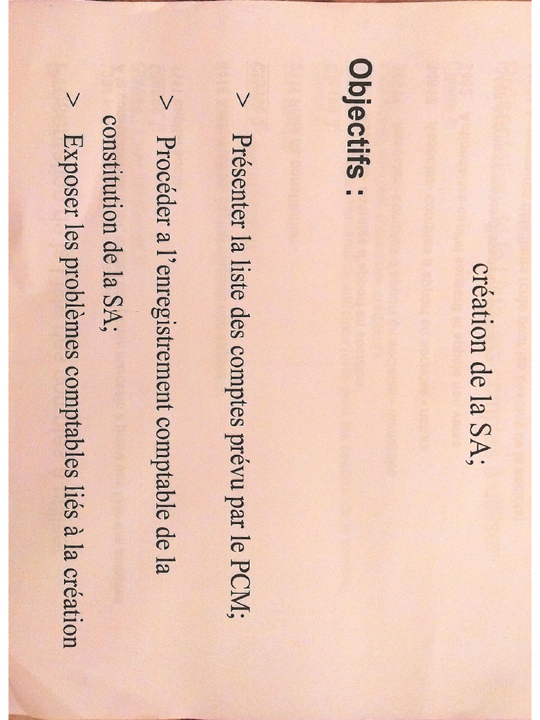 Création de La SA (Prof SHAB) | PDF