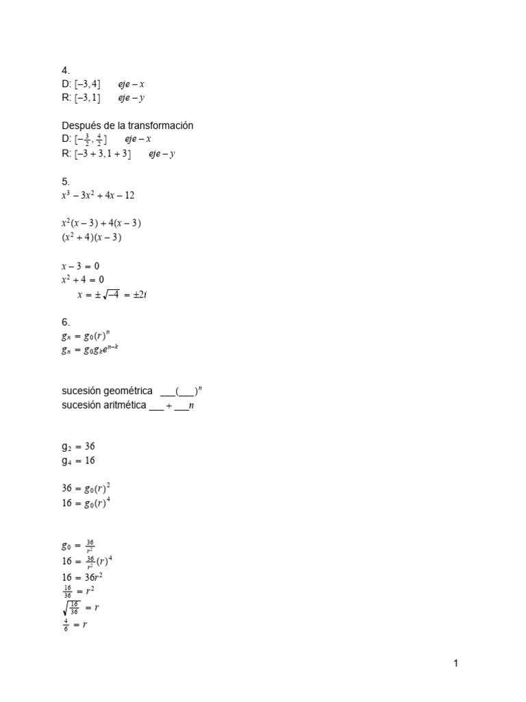 Precalculus Exercises | PDF | Geometría euclidiana | Álgebra