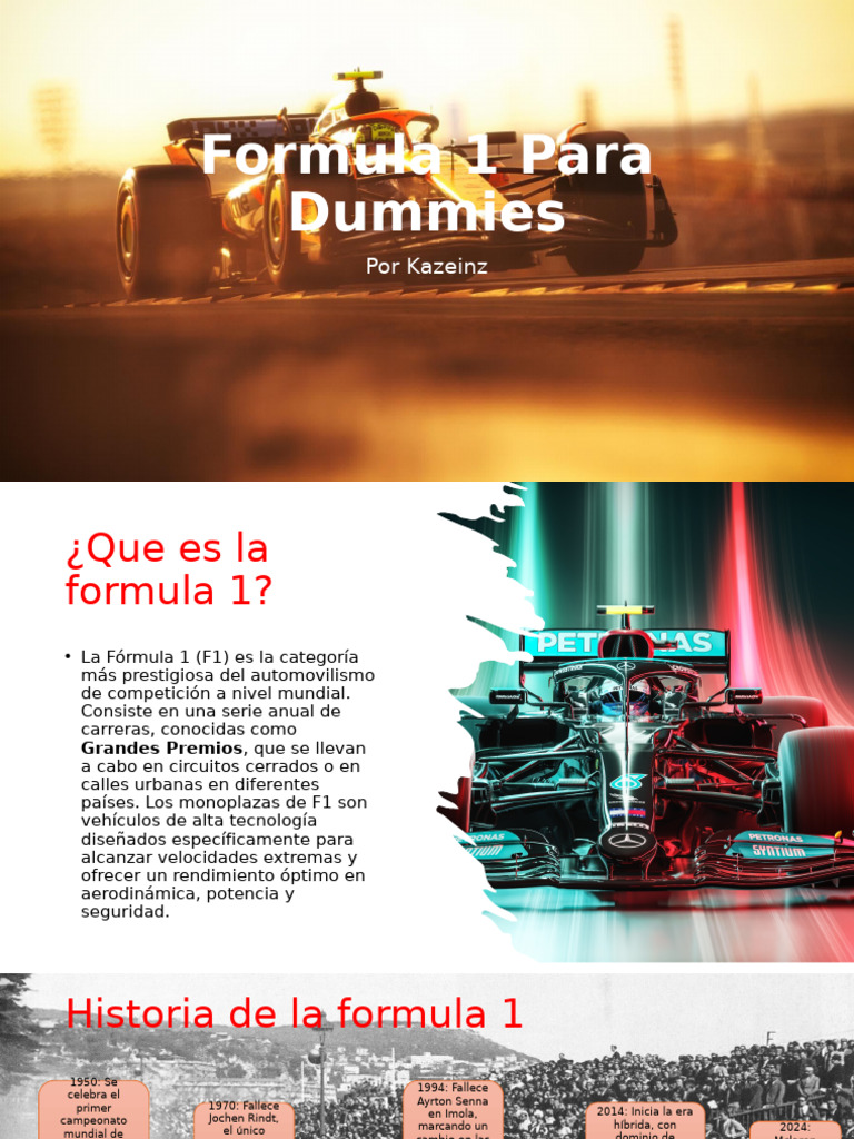 Introducción a la Fórmula 1: Historia y Reglas | PDF | Formula Uno ...