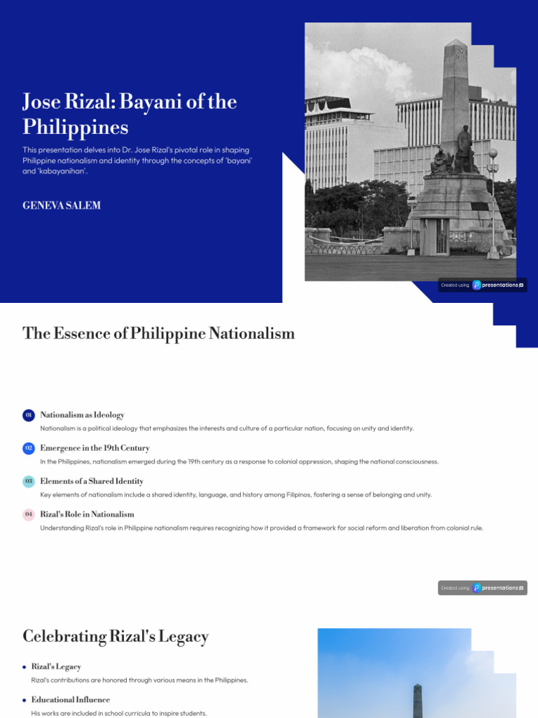 Jose Rizal - Hero of Philippine Nationalism | PDF