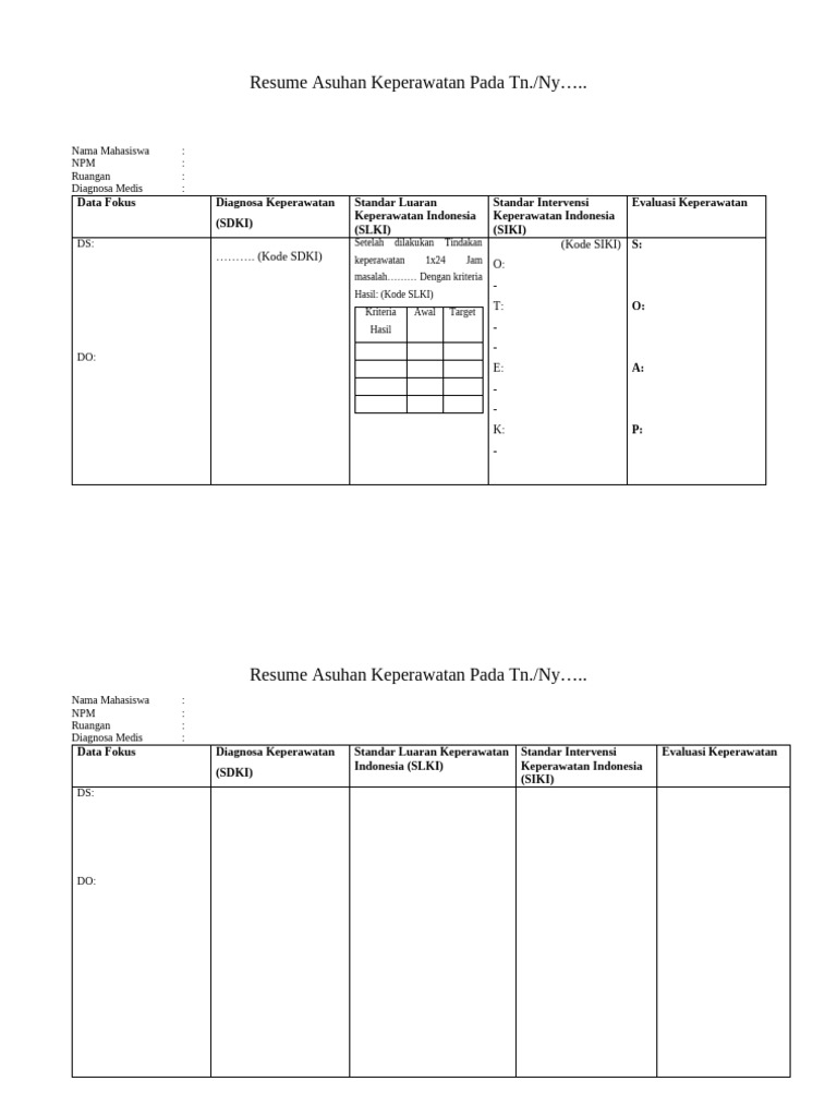 Format Resume KMB | PDF