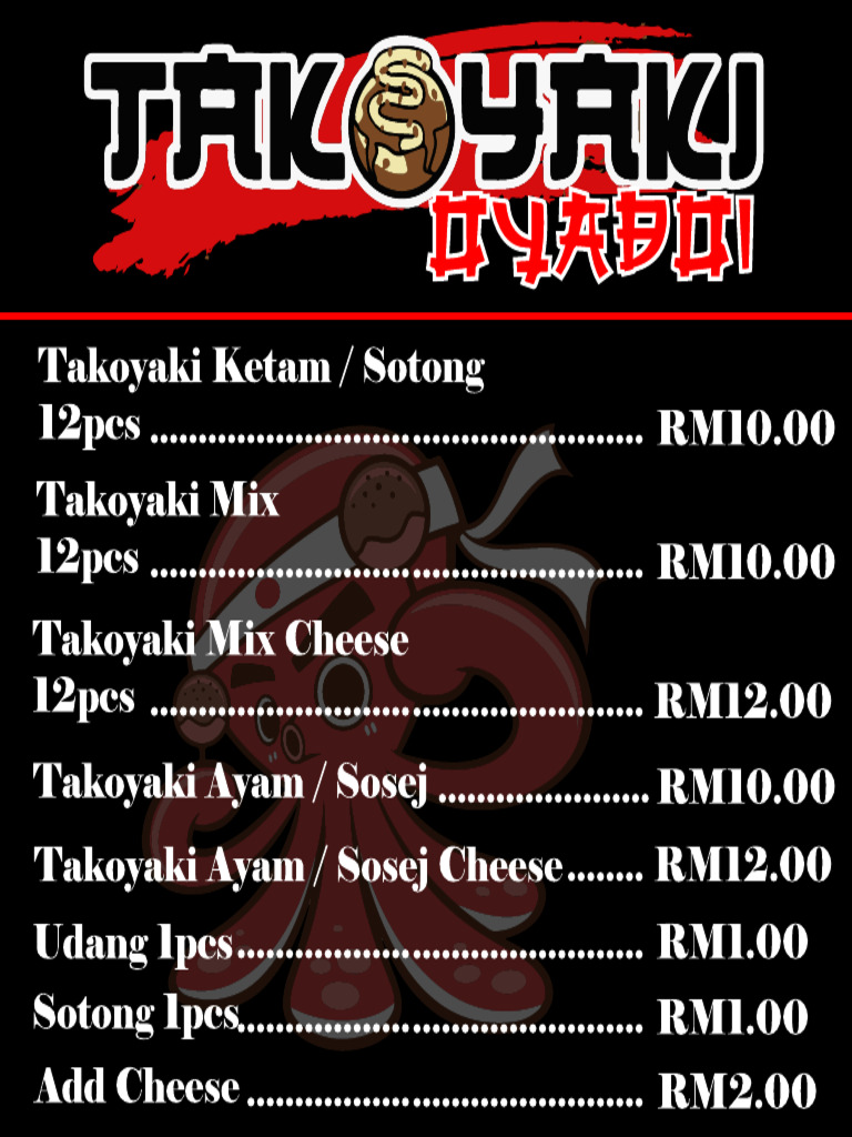 Menu Tako | PDF