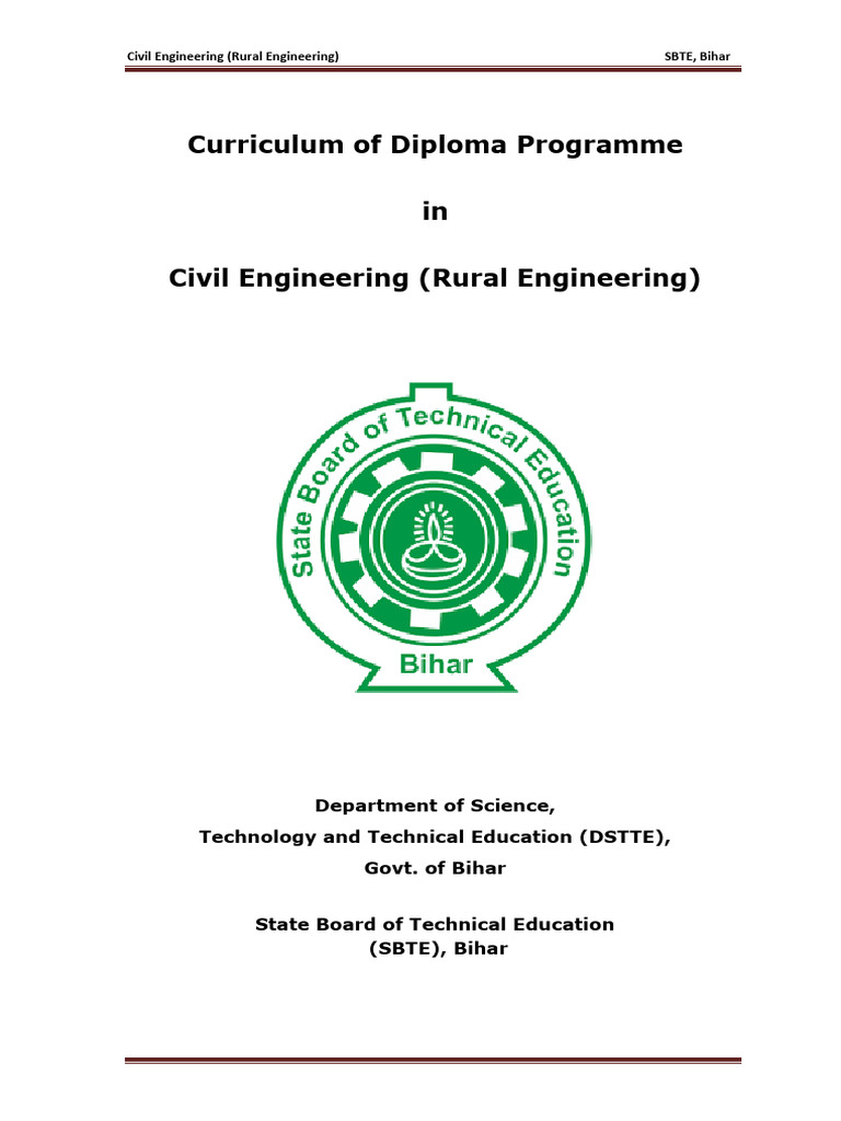 Diploma in Civil Engineering (Rural Engineering) | PDF | Surveying ...