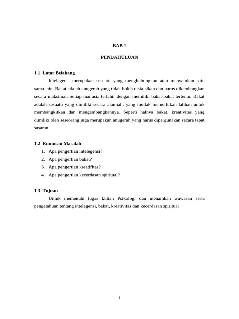 Memahami Intelegensi dan Bakat Manusia | PDF