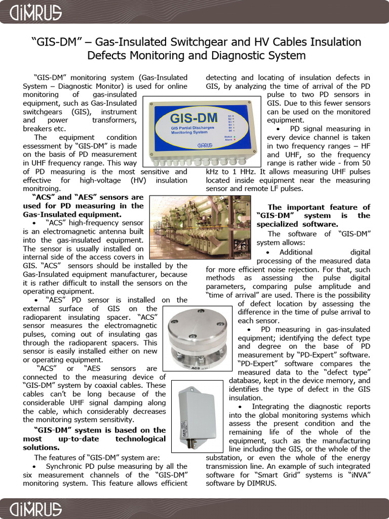 “Gis-dm- Gis and Hv Cables | PDF | Sensor | High Frequency