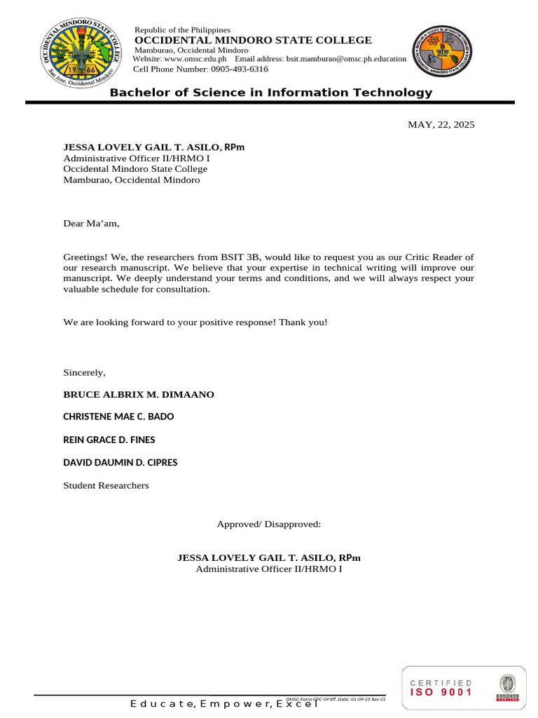 Letter For Critic Reader 1 | PDF