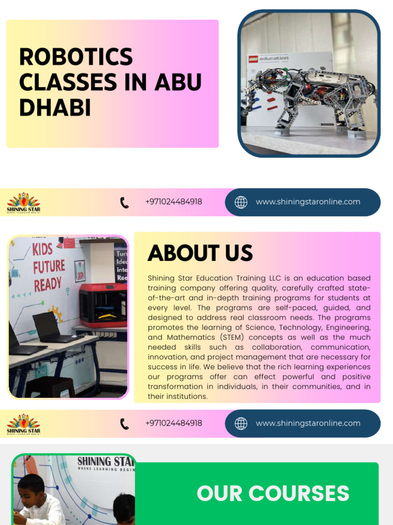 Robotics Classes for Kids in Abu Dhabi | PDF